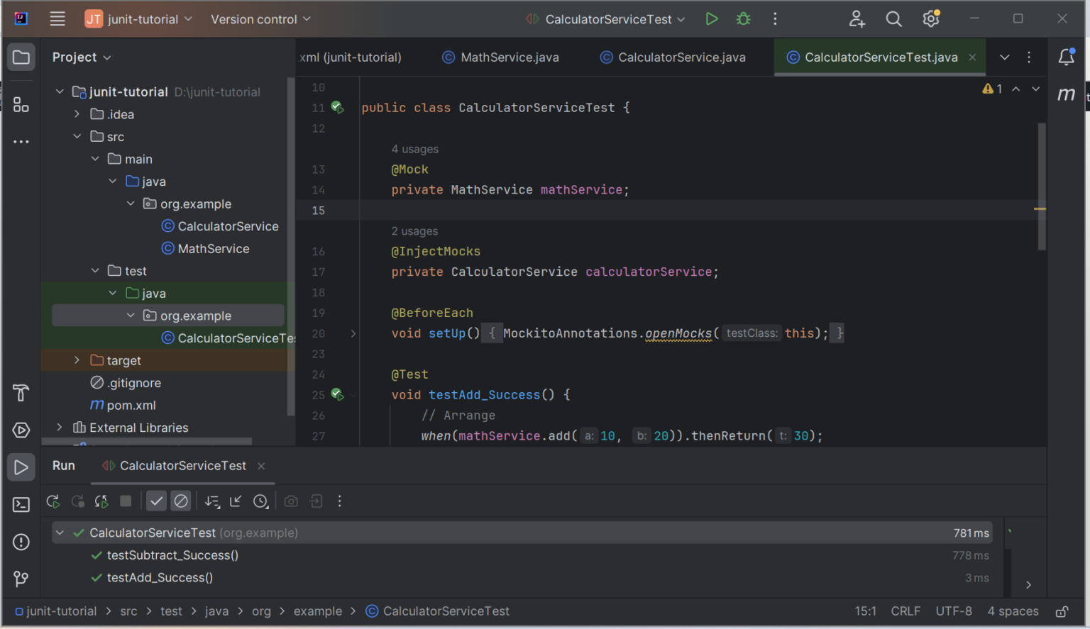 Mockito Injecting Mocks